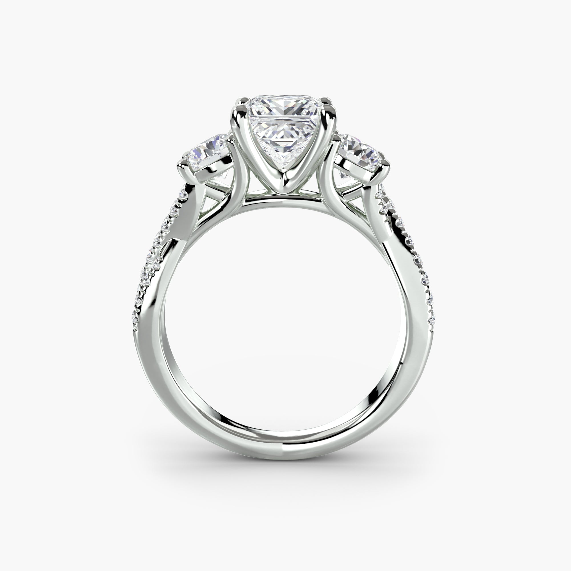 Three-Stone with Pavé Band 2 – Calavera New York
